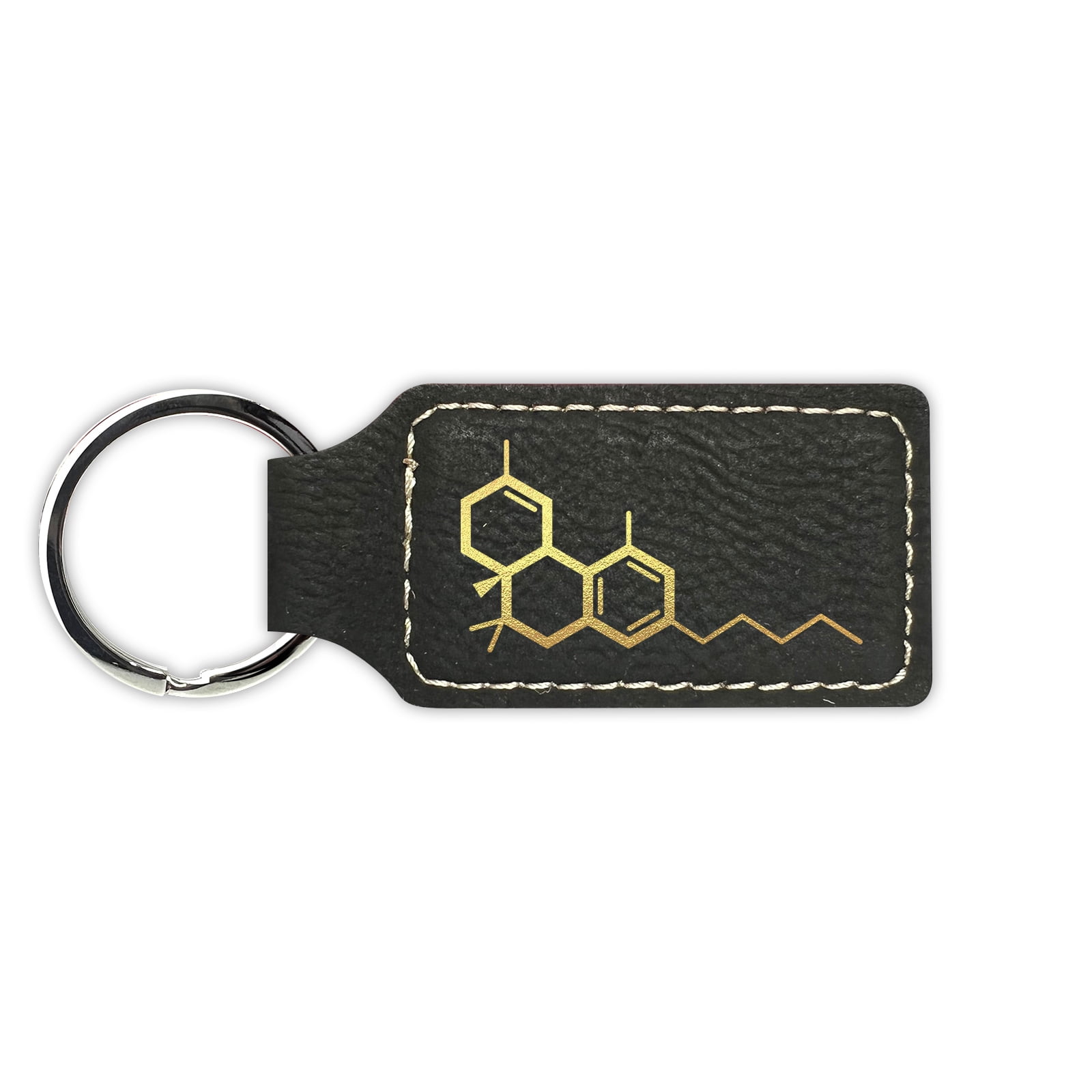 Cannabis Formula Keychain Leatherette Rectangle - Laser Engraved - Many ...