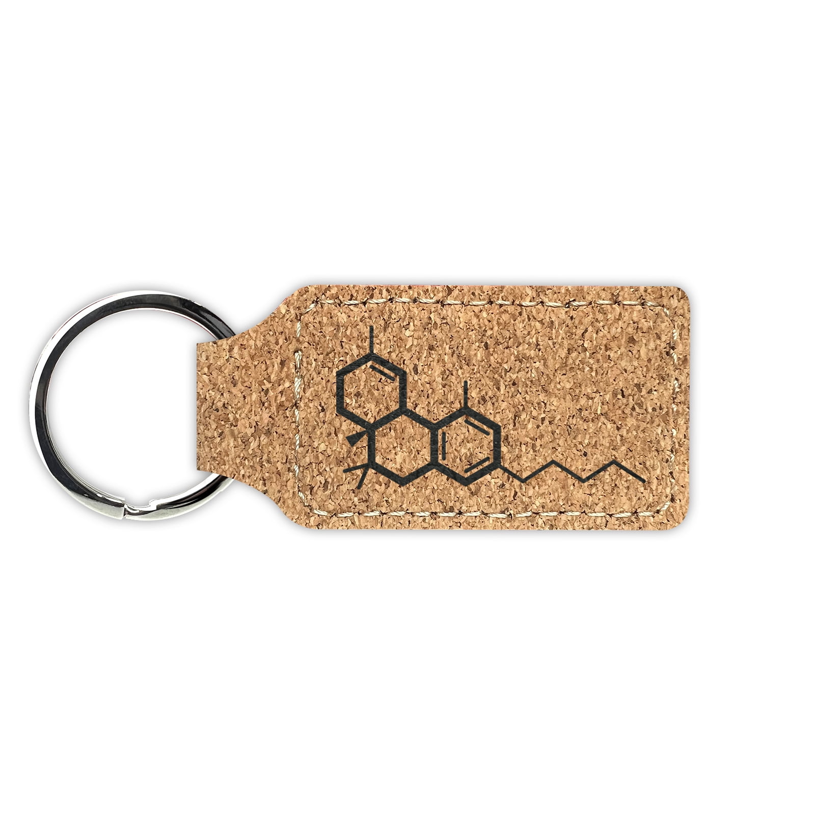 Cannabis Formula Keychain Leatherette Rectangle - Laser Engraved - Many ...