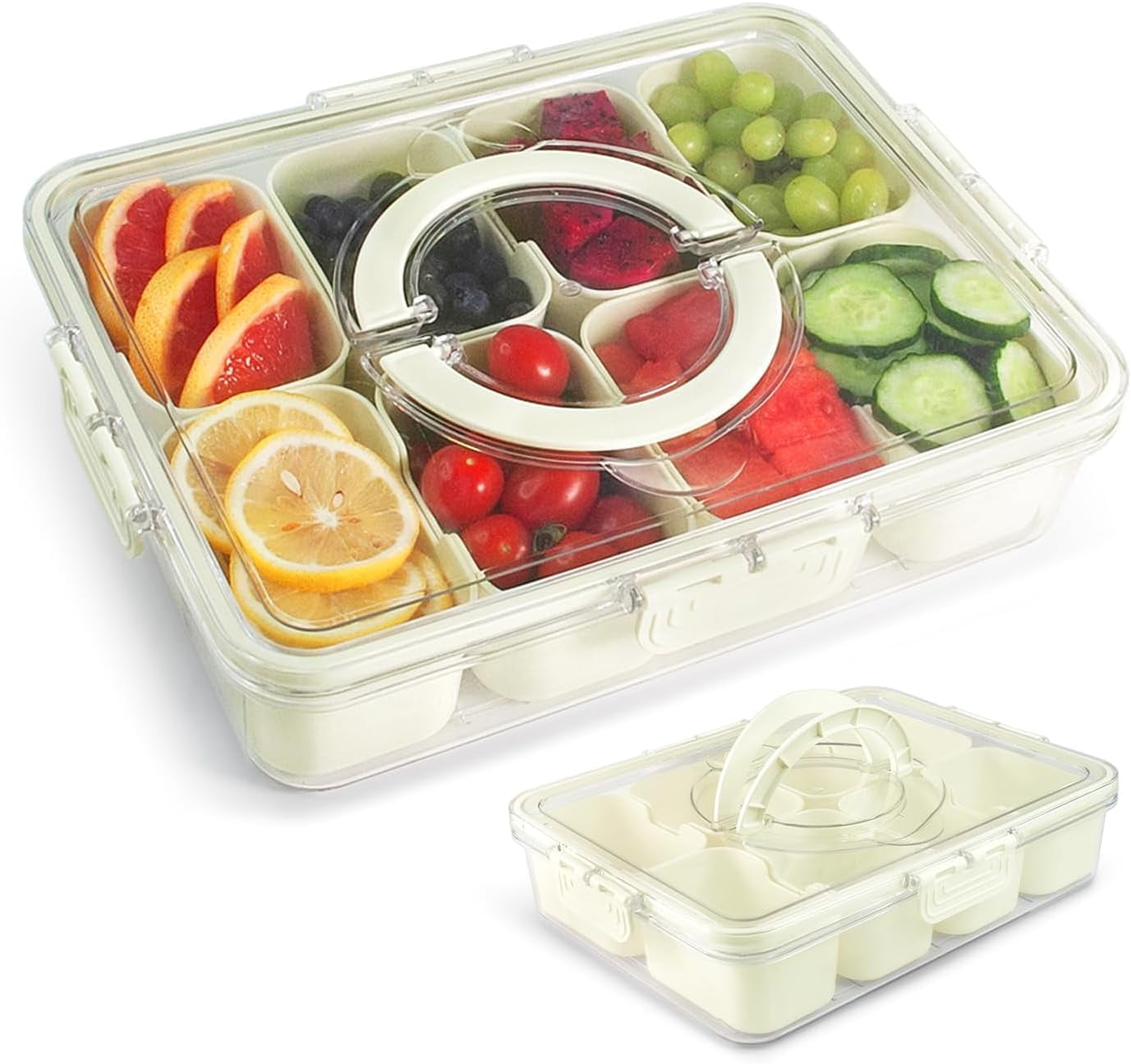 Cannagenix Snackle Box Charcuterie Container Divided Serving Tray with ...