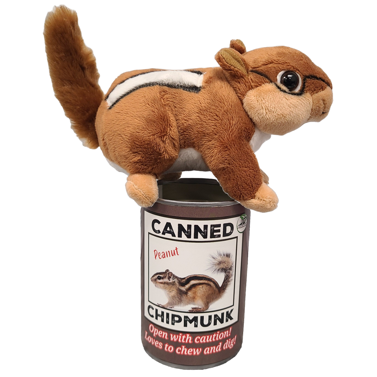 Canned Chipmunk - Fun! Unique Gifts - Chipmunk Plush Gift in Can w ...