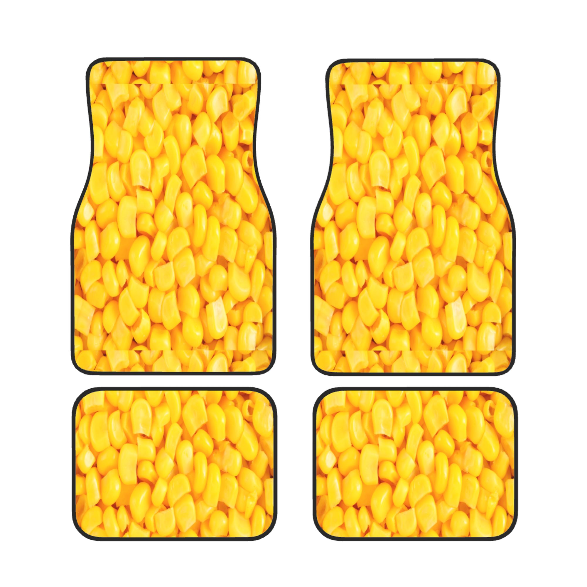 Canned Corn Universal Fit Carpet Floor Mats For Car Suv Van & Truck 4 ...