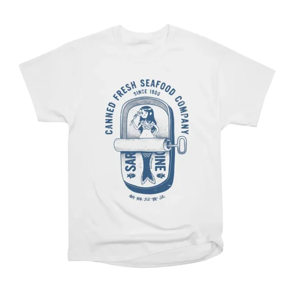 Canned Mermaid T-Shirt Tee Gift For Him Merch For Her Apparel For ...