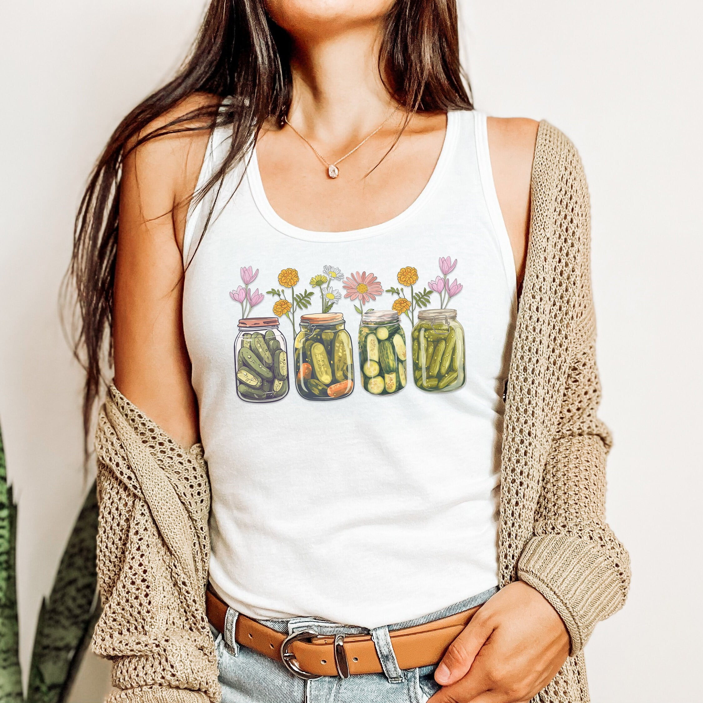 Canned Pickles Shirt, Food Tank Top, Pickle Lover Shirt, Pickle Jar ...