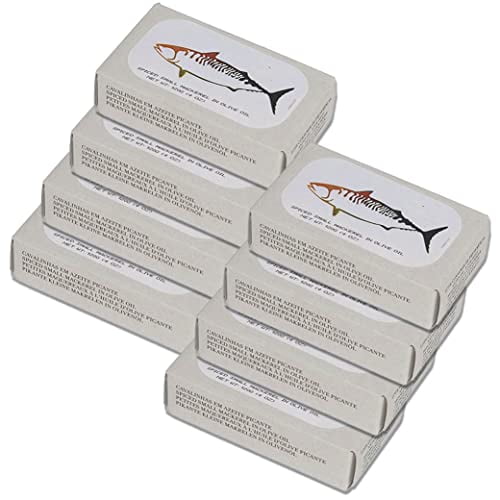 Canned Spiced Small Mackerel In Olive Oil By , Wild Caught Portuguese ...