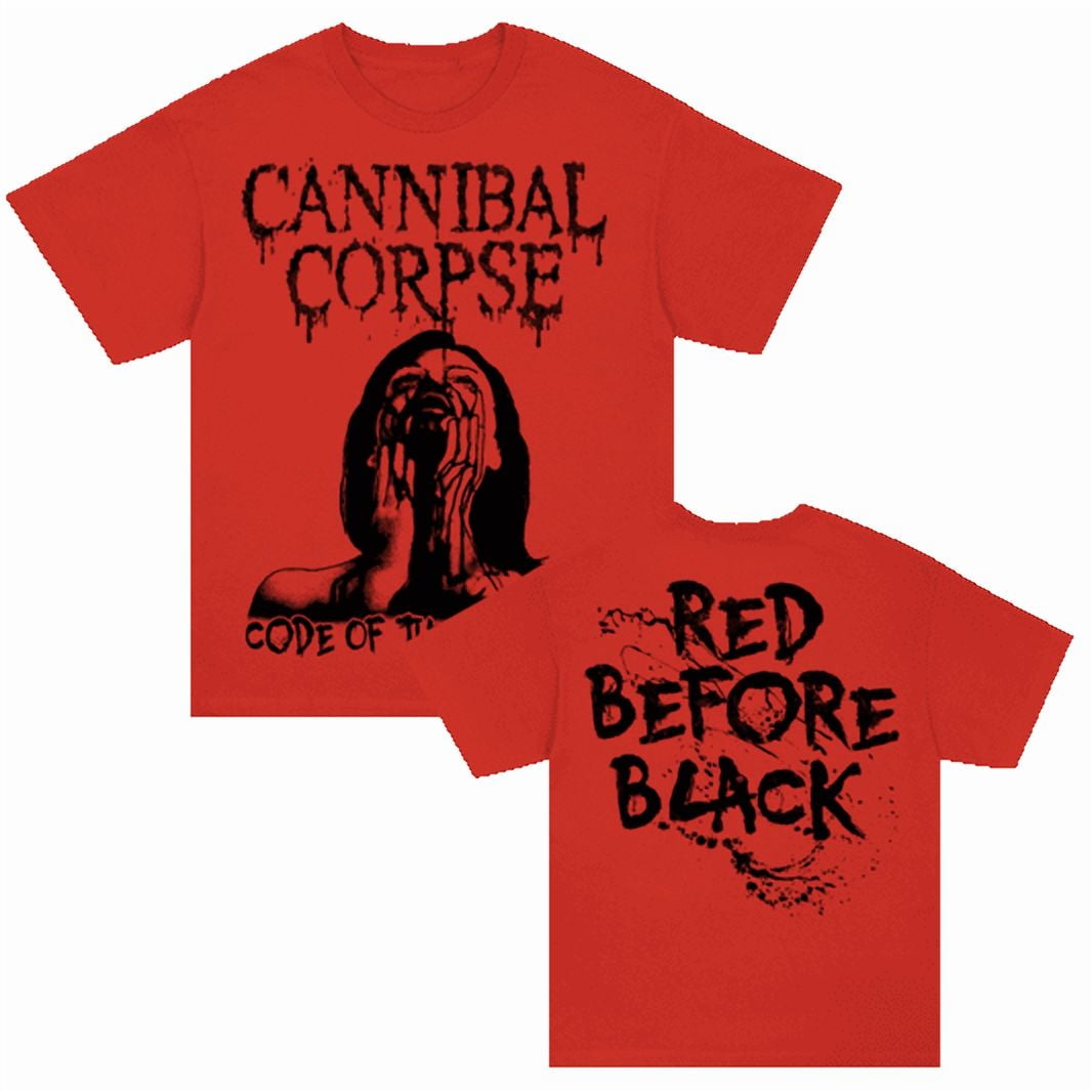 Cannibal Corpse Code Of The Slashers T-Shirt,Red Color,Size 2XL ...