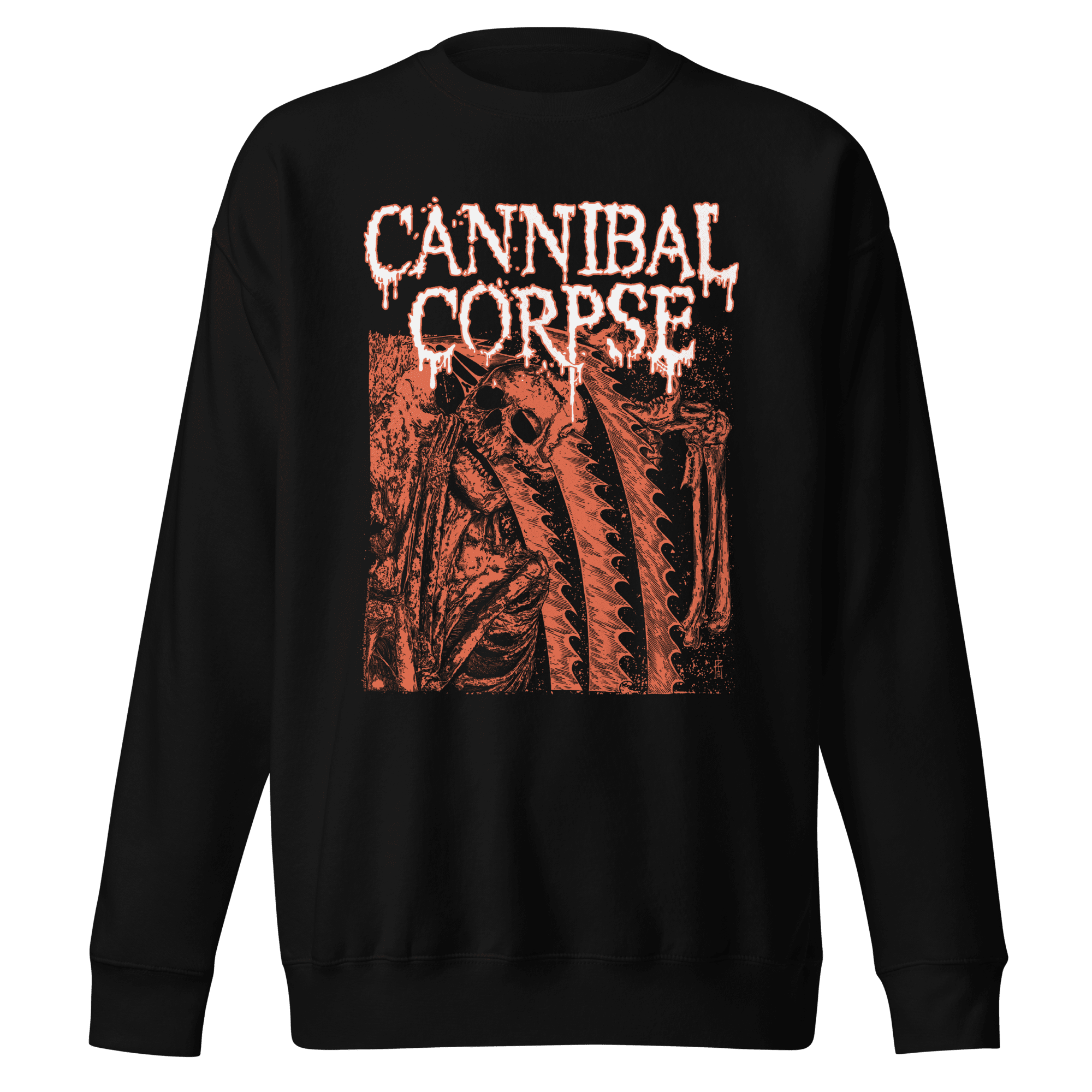 Cannibal Corpse White Drip Logo Sweatshirt - Walmart.com