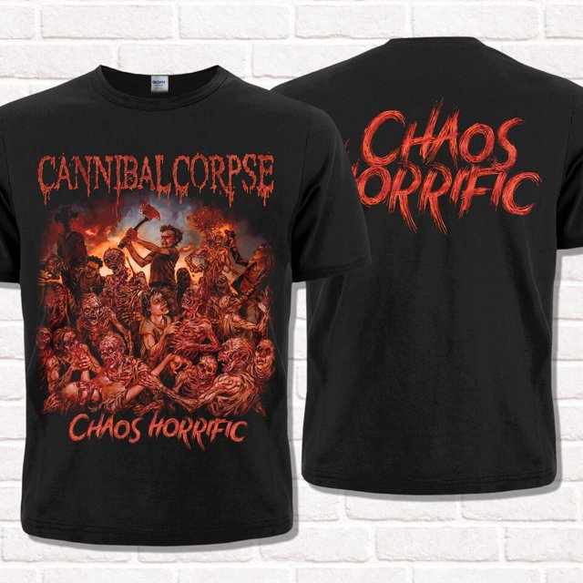 Cannibal Corpse black T-Shirt, Chaos Horrific (2023). Brutal Death ...