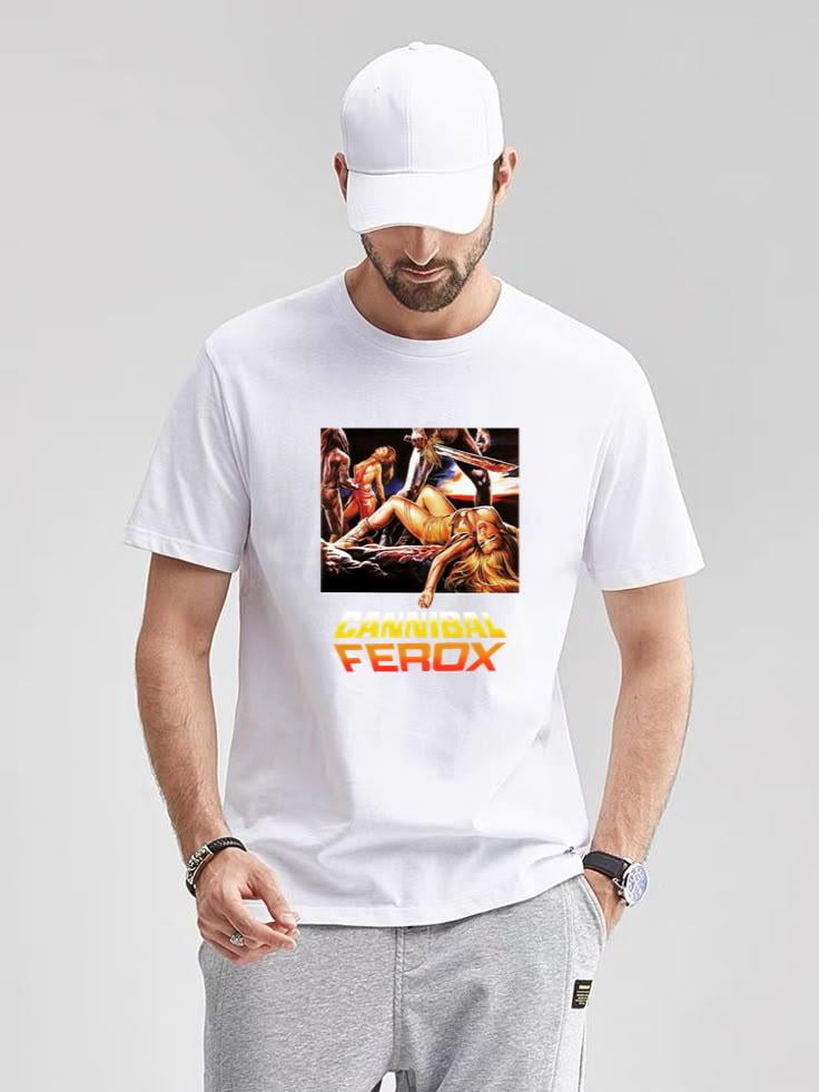 Cannibal Ferox T-Shirt Short Sleeve Movie Tee Horror Cu, for men & women, up to size 5XL ...