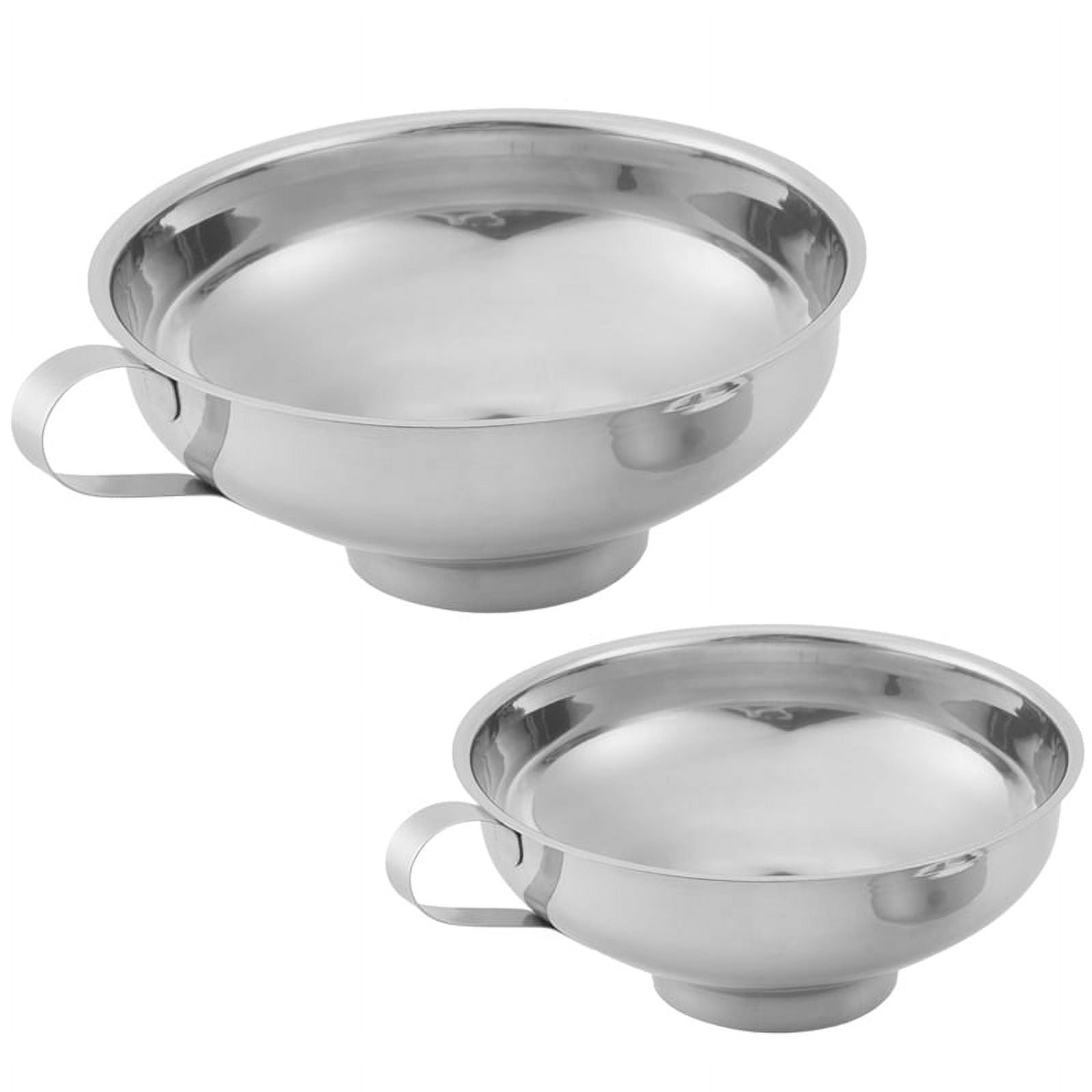 Canning Funnel, 2 Pack Stainless Steel Canning Supplies Kitchen Funnel ...