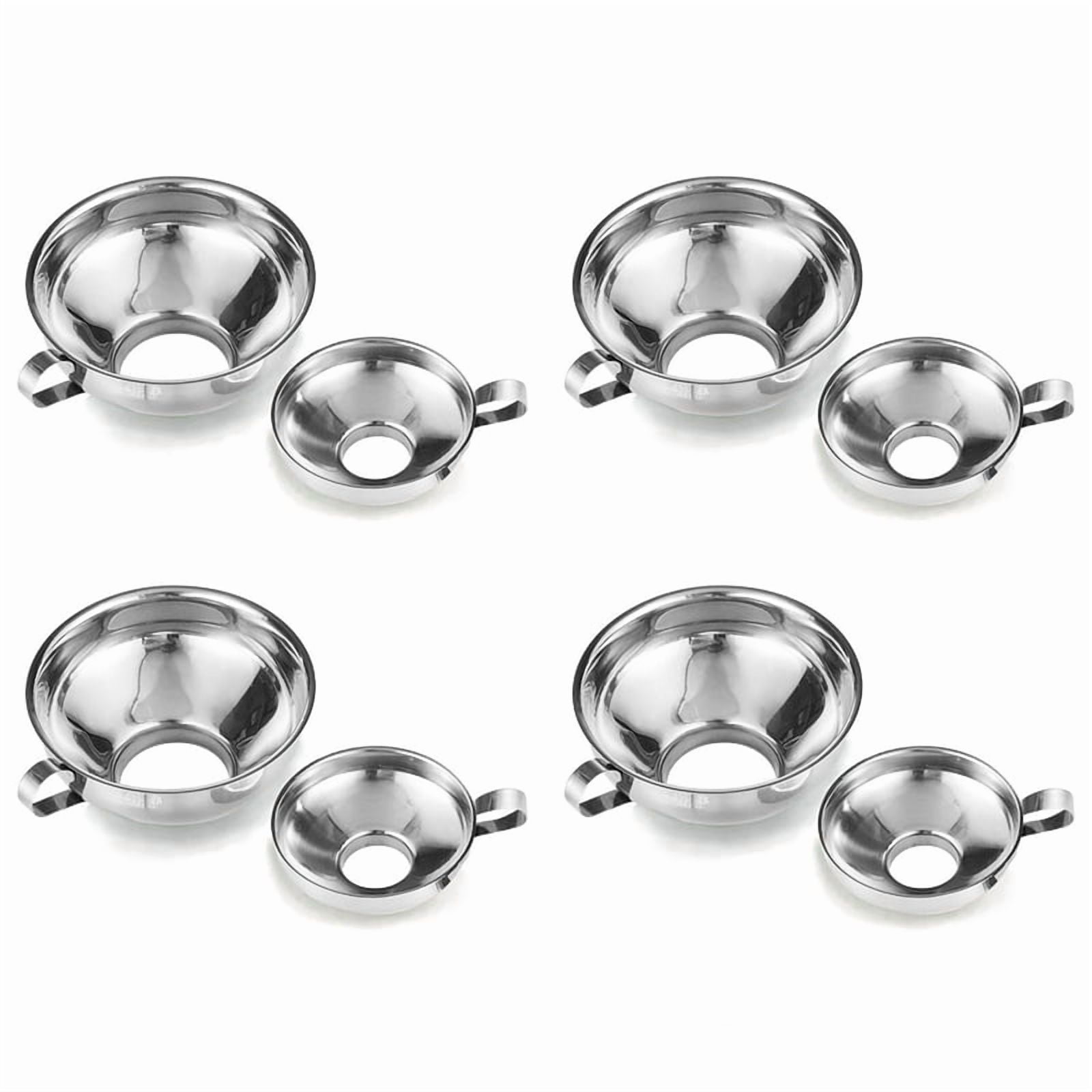 Canning Funnel, 8 Pack Stainless Steel Canning Supplies Kitchen Funnel ...