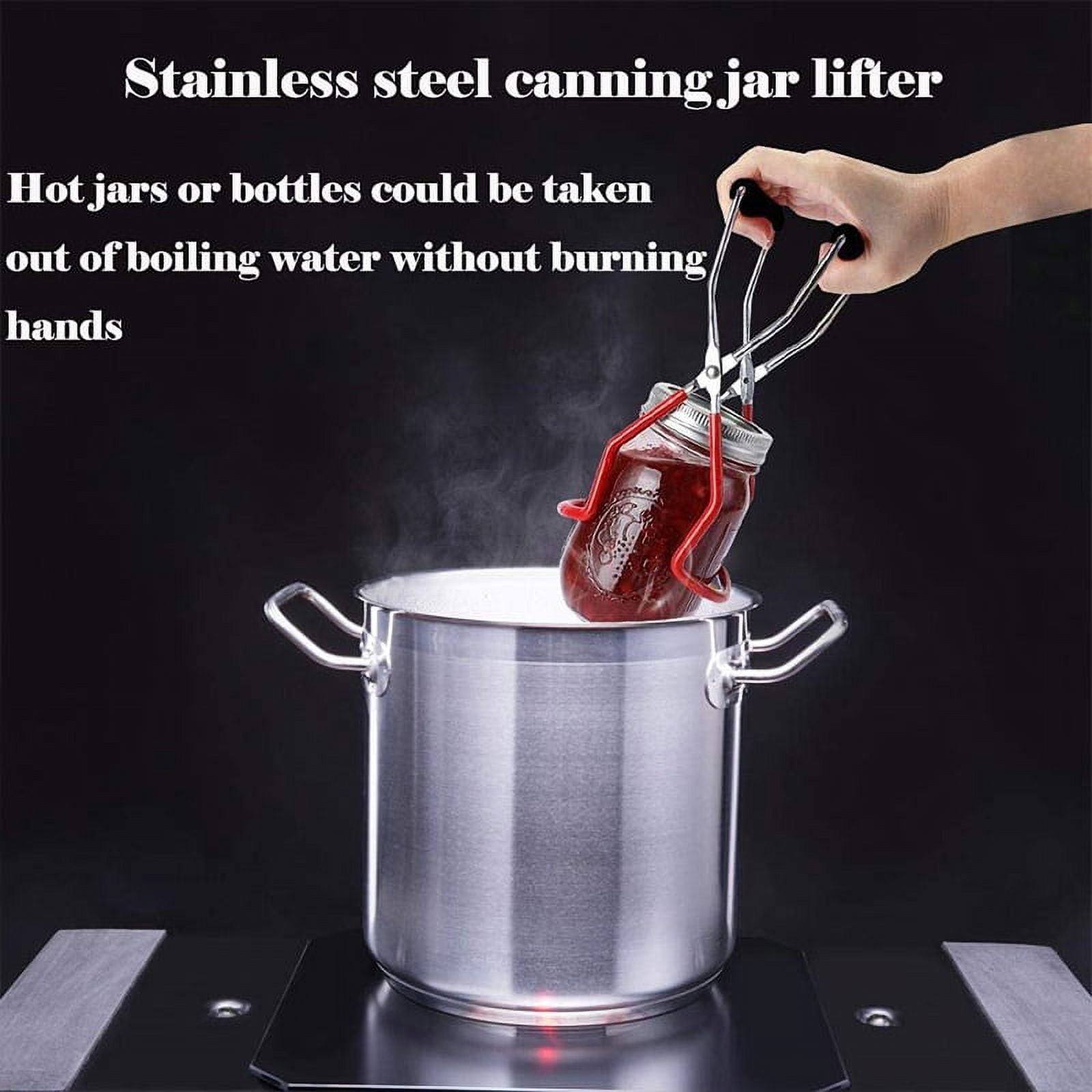 Canning Jar Lifter,Stainless Steel Jar Lifter,Premier Chef Canning Jar ...