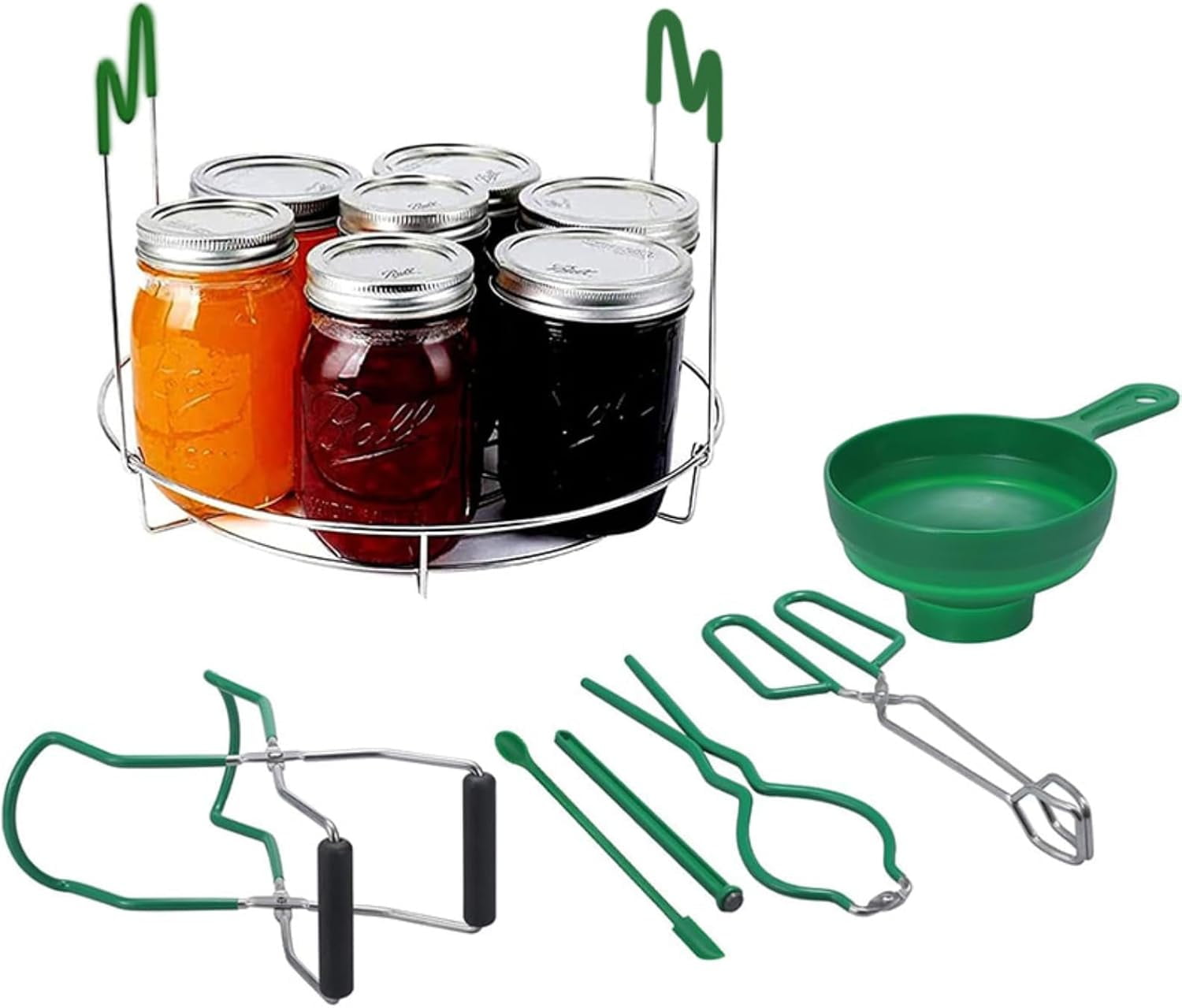 Canning Kit, 7 Piece Canning Tools Include Stainless Steel Rack, Wide ...