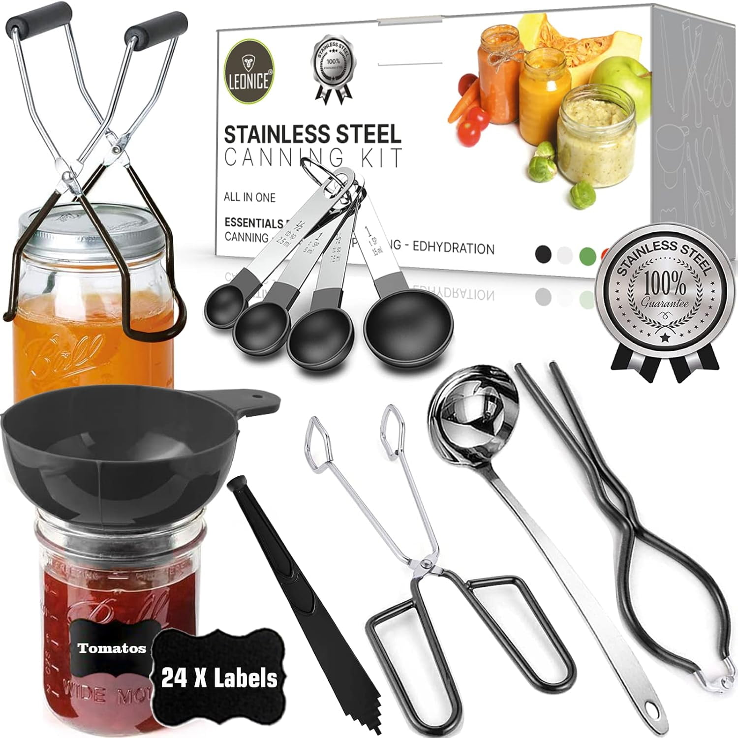 Canning Kit, Canning Supplies Starter Kit, Food Grade Stainless Steel ...