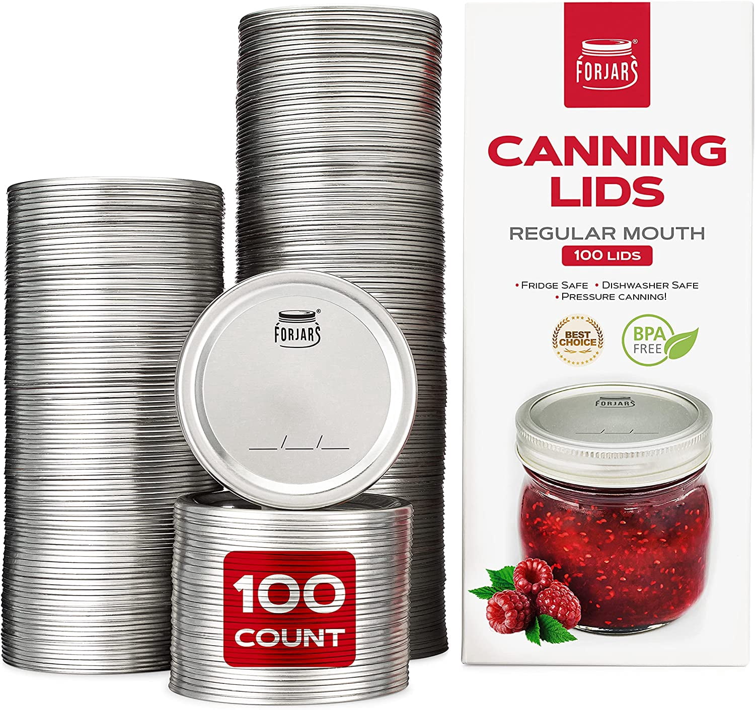 - Canning Lids Regular Mouth, 100-Pack – Create Airtight Seals on Mason ...