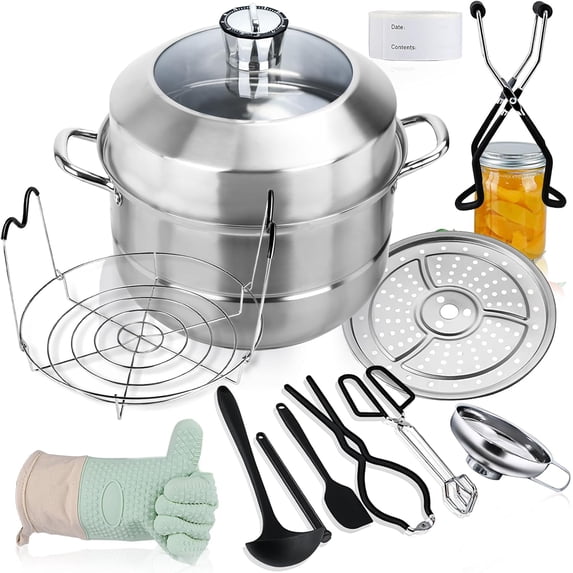 Canning Pot-Canning supplies starter kit, Stainless Steel Canning Tool ...