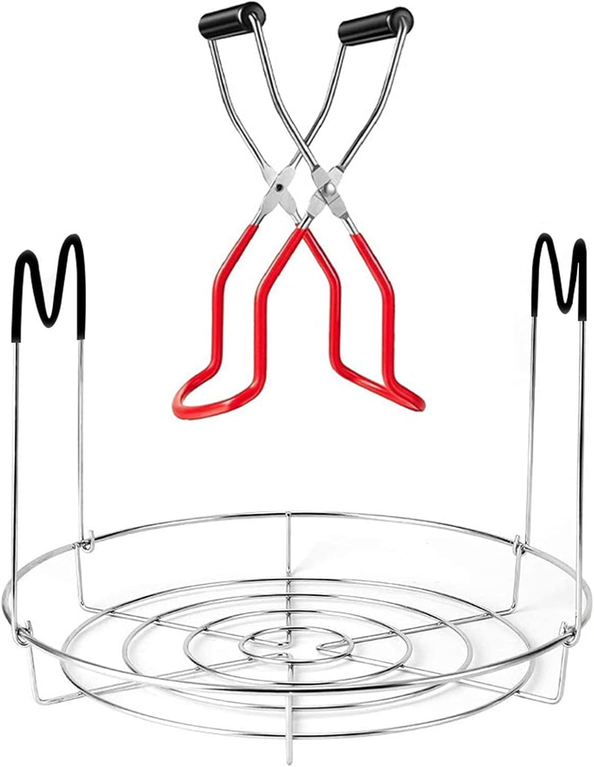 Canning Rack with Heat Resistant Silicone Handles,Stainless Steel ...