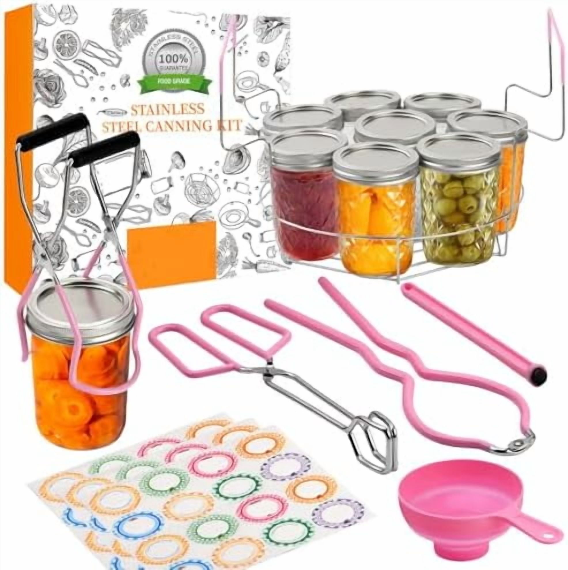 Canning Supplies Starter Kit with Stainless Steel Canning Rack and ...
