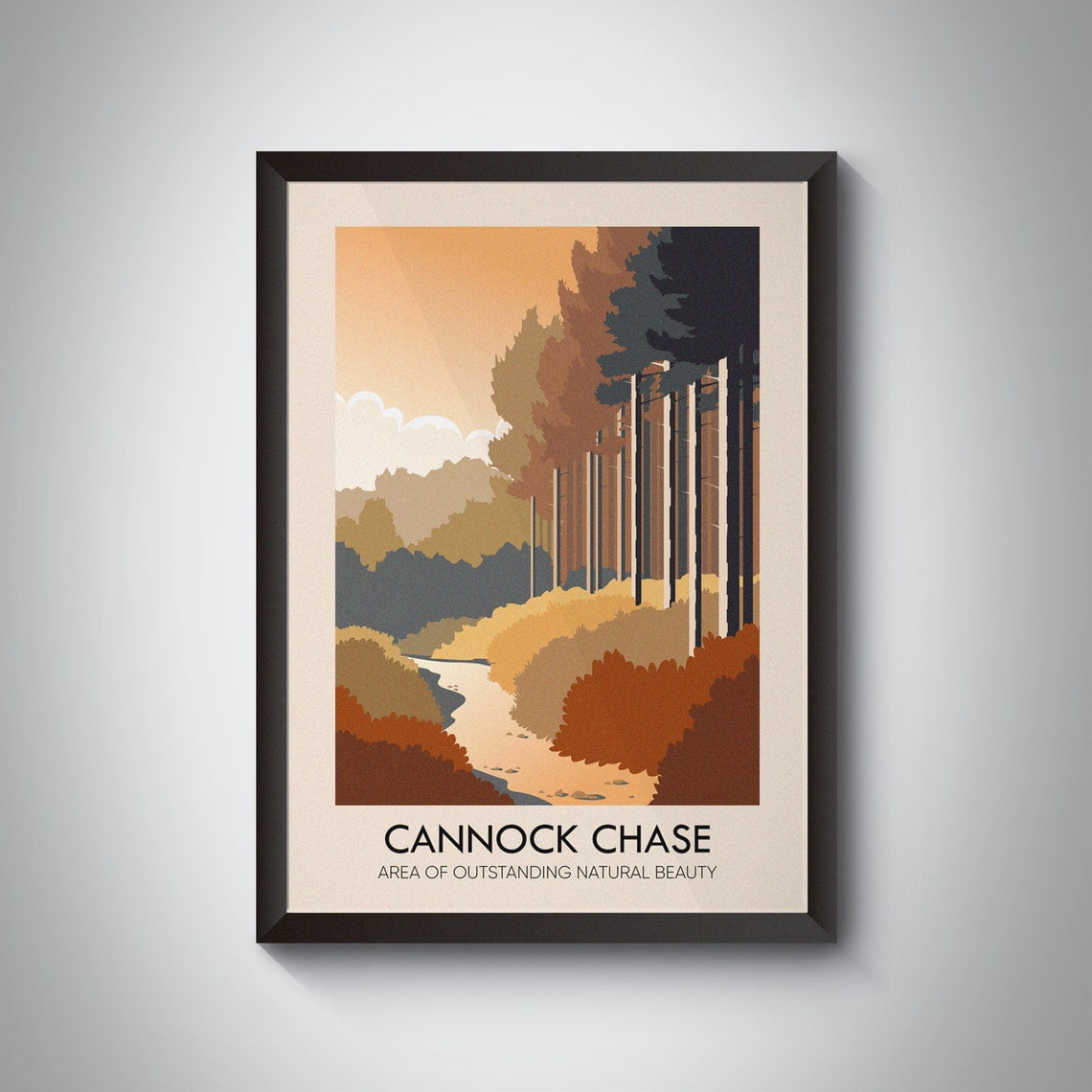 Cannock Chase Aonb Poster, Staffordshire, The Chase, West Midlands ...