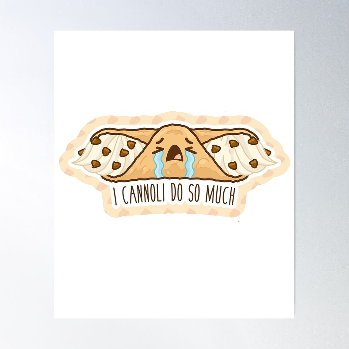 Cannoli Funny Joke Poster Wall Art, Modern Wall Decor For Living Room ...