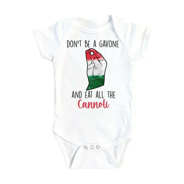 Cannoli Italian - Baby Boy Girl Clothes Infant Bodysuit Funny Cute Newborn - Walmart.com