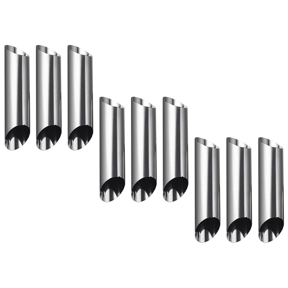 Cannoli Tube 9Pcs Stainless Steel Cannoli Tubes Croissant Shell Roll ...