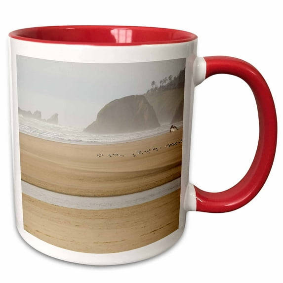 3drose, Cannon Beach, Ecola State Park. Oregon - Us38 Mwt0012 - Michele Westmorland, 15oz Two ...