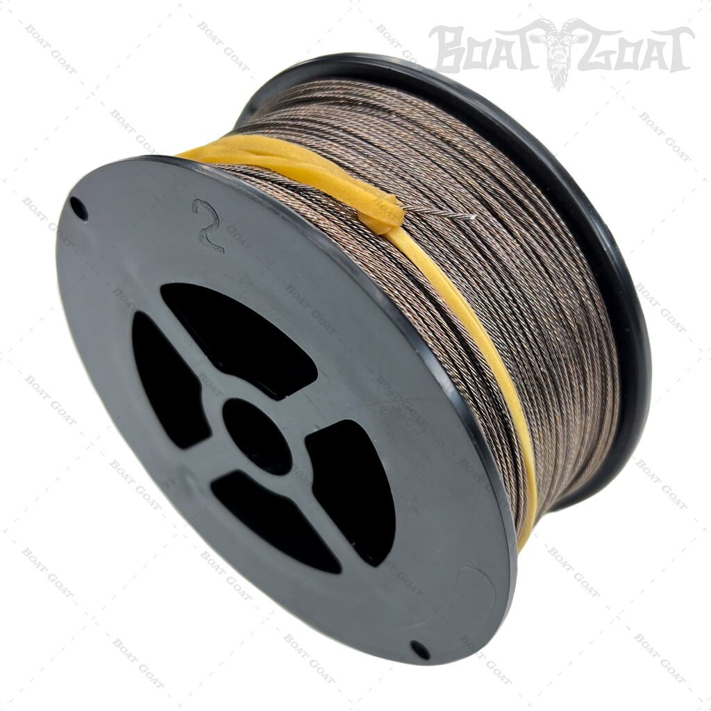 Cannon Downrigger Cable - 400' - 7-Strand Stainless Steel - 150 lb ...