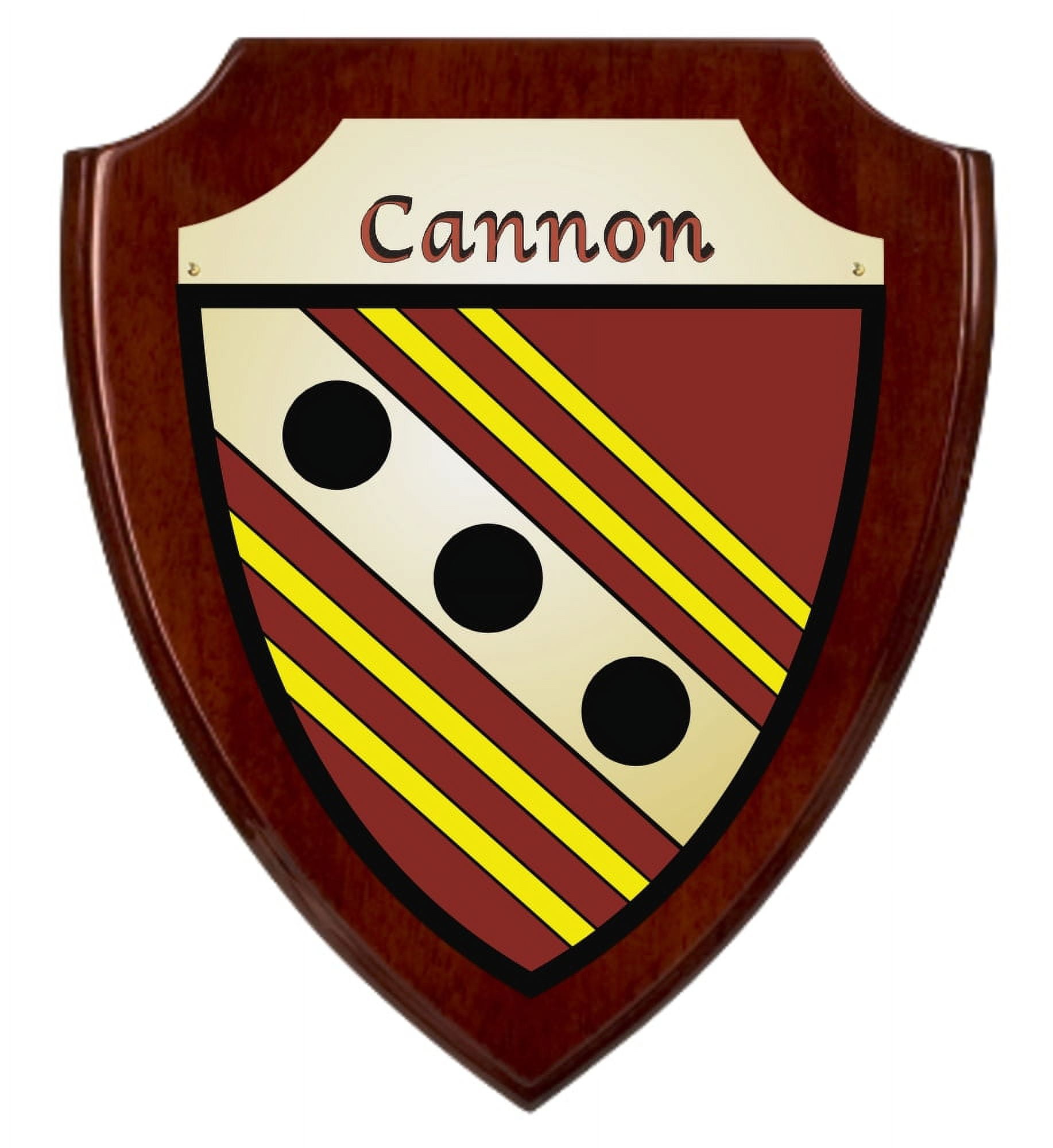 Cannon Irish Coat of Arms Shield Plaque - Rosewood Finish - Walmart.com