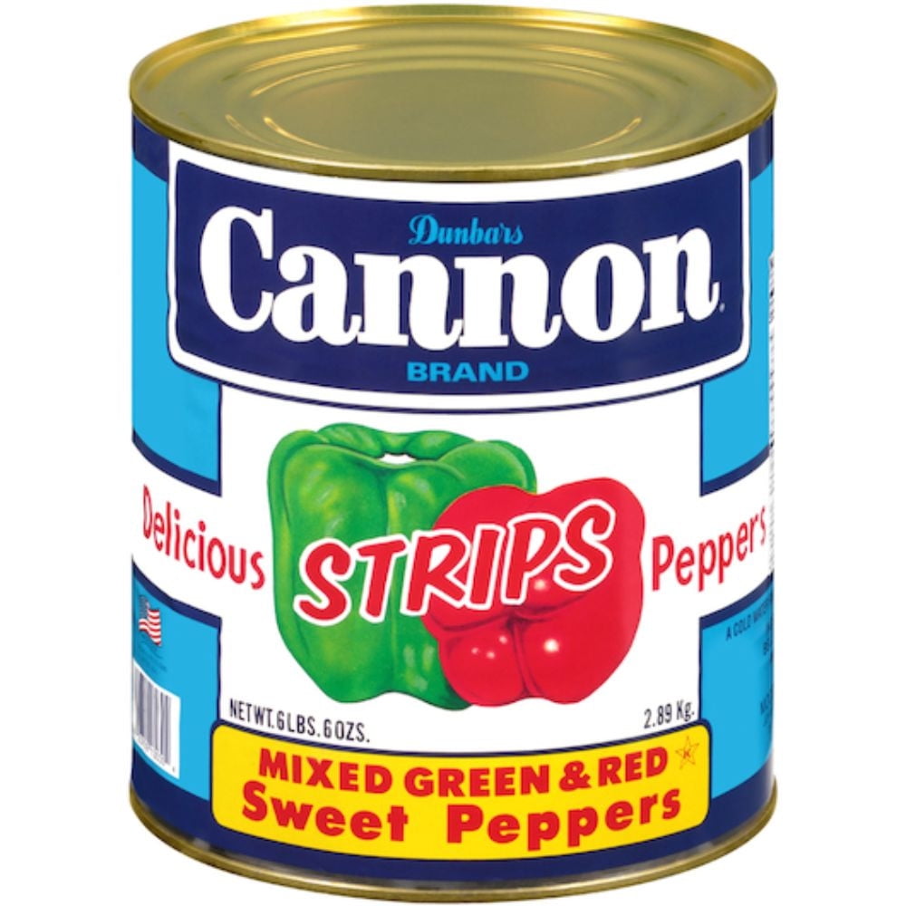 Cannon Red and Green Pepper Strips. No. 10 Can, 6 Per Case - Walmart.com
