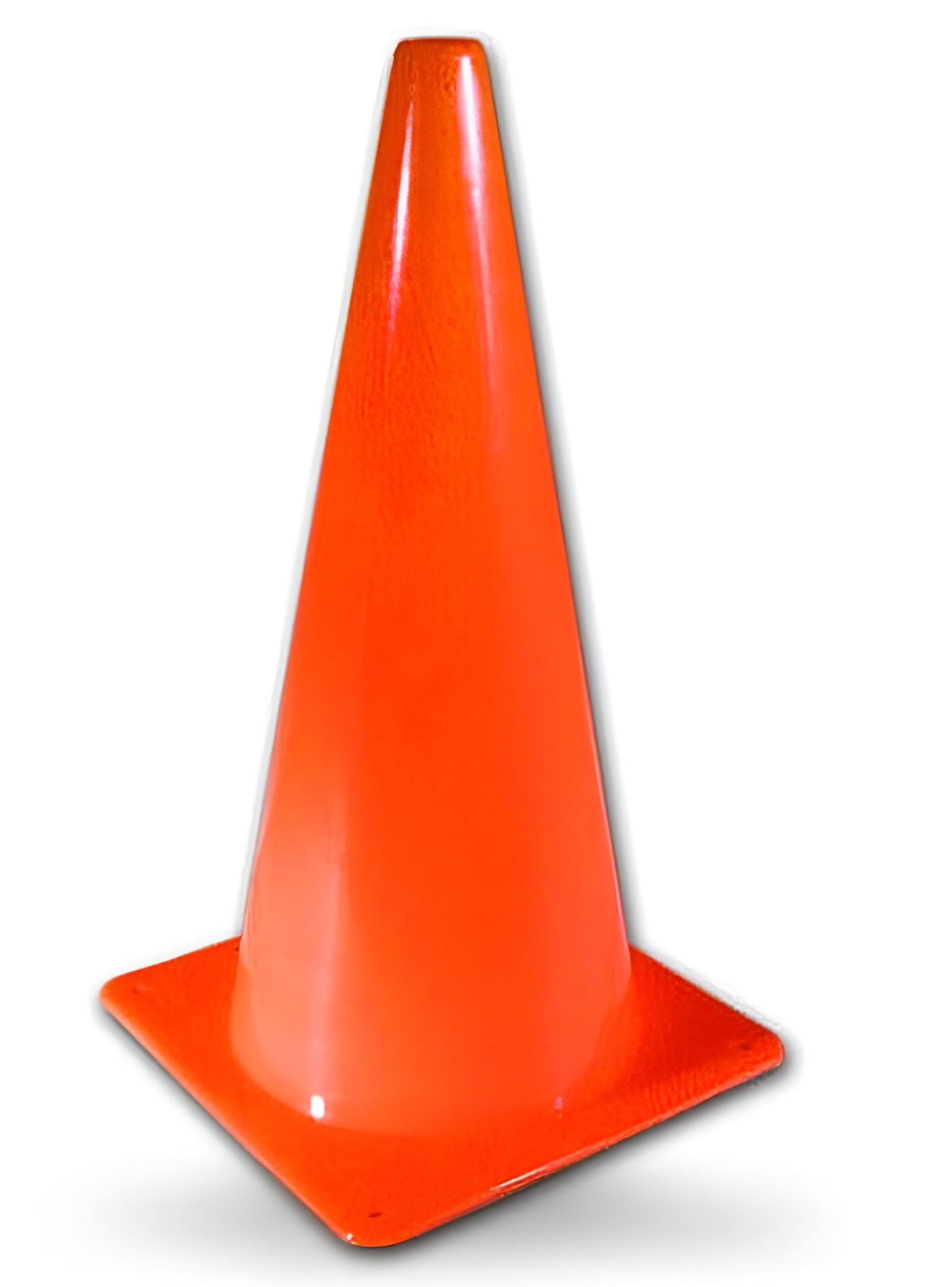 Cannon Sports 15-inch Fluorescent Orange Plastic Boundary Cone with PVC ...