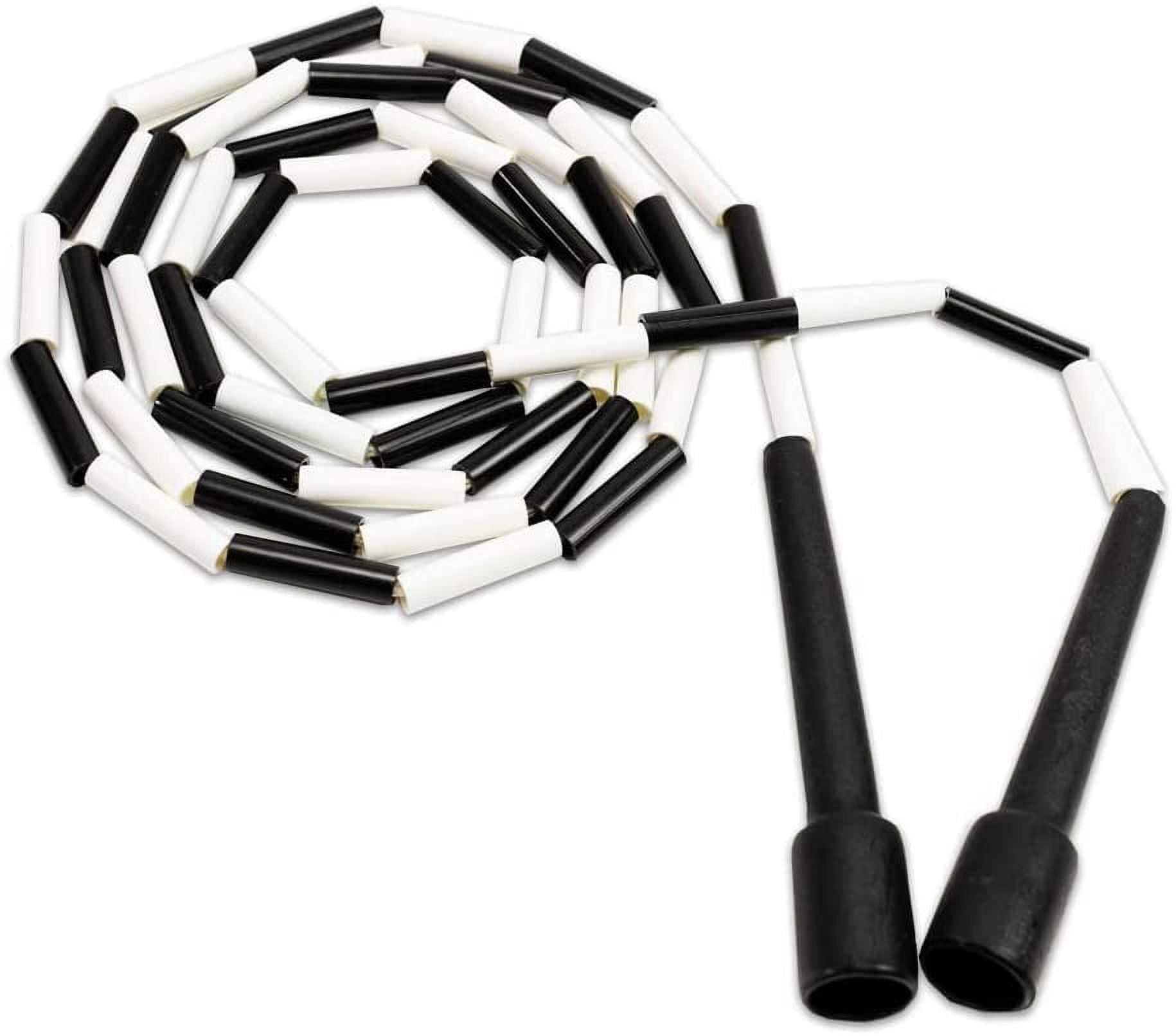 Cannon Sports Indoor 6ft Segmented Jump Rope, Black & White, for Kids ...