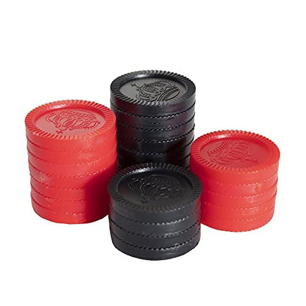 Cannon Sports Replacement Checkers Pieces - Stackable, Durable ...