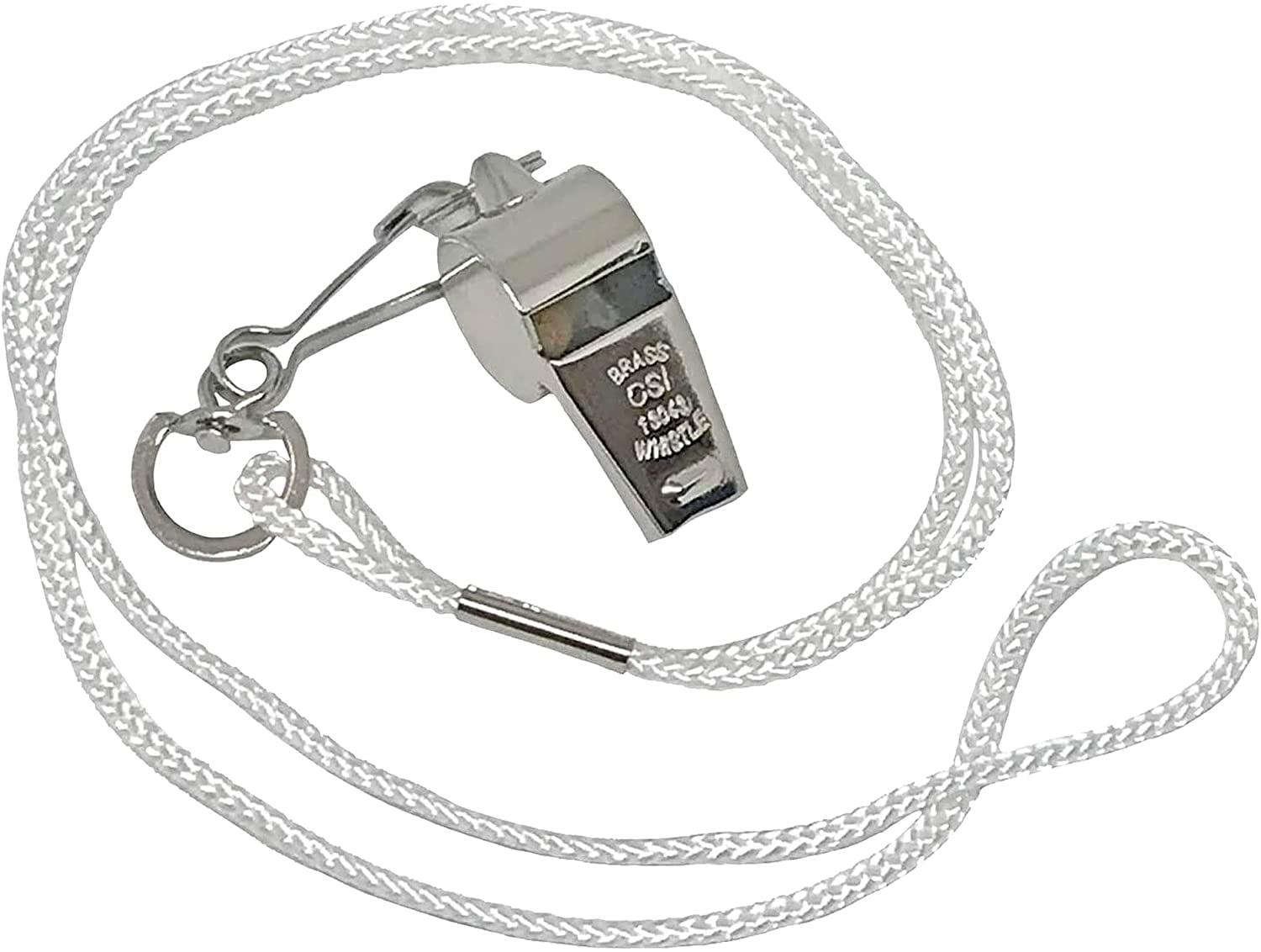 Cannon Sports Metal Whistle with Lanyard, White - Walmart.com