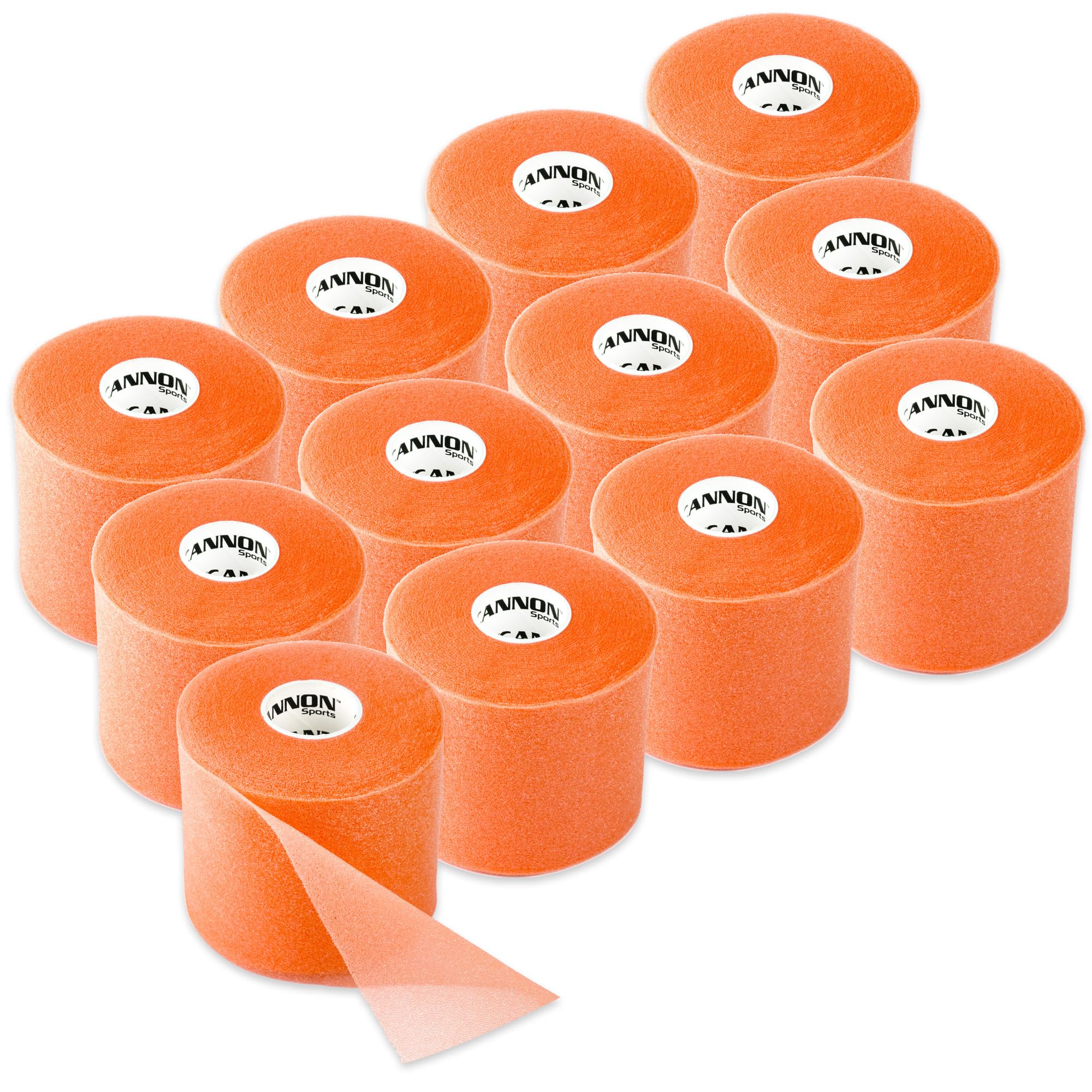 Cannon Sports Pre-Wrap 12-Pack 30 Yards Each Roll Athletic Tape Foam ...