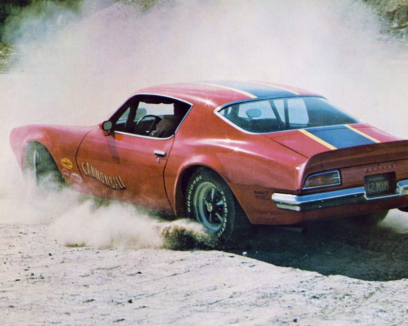 Cannonball! Carquake 1970 Pontiac Firebird Trans Am Classic Car 24X36 ...