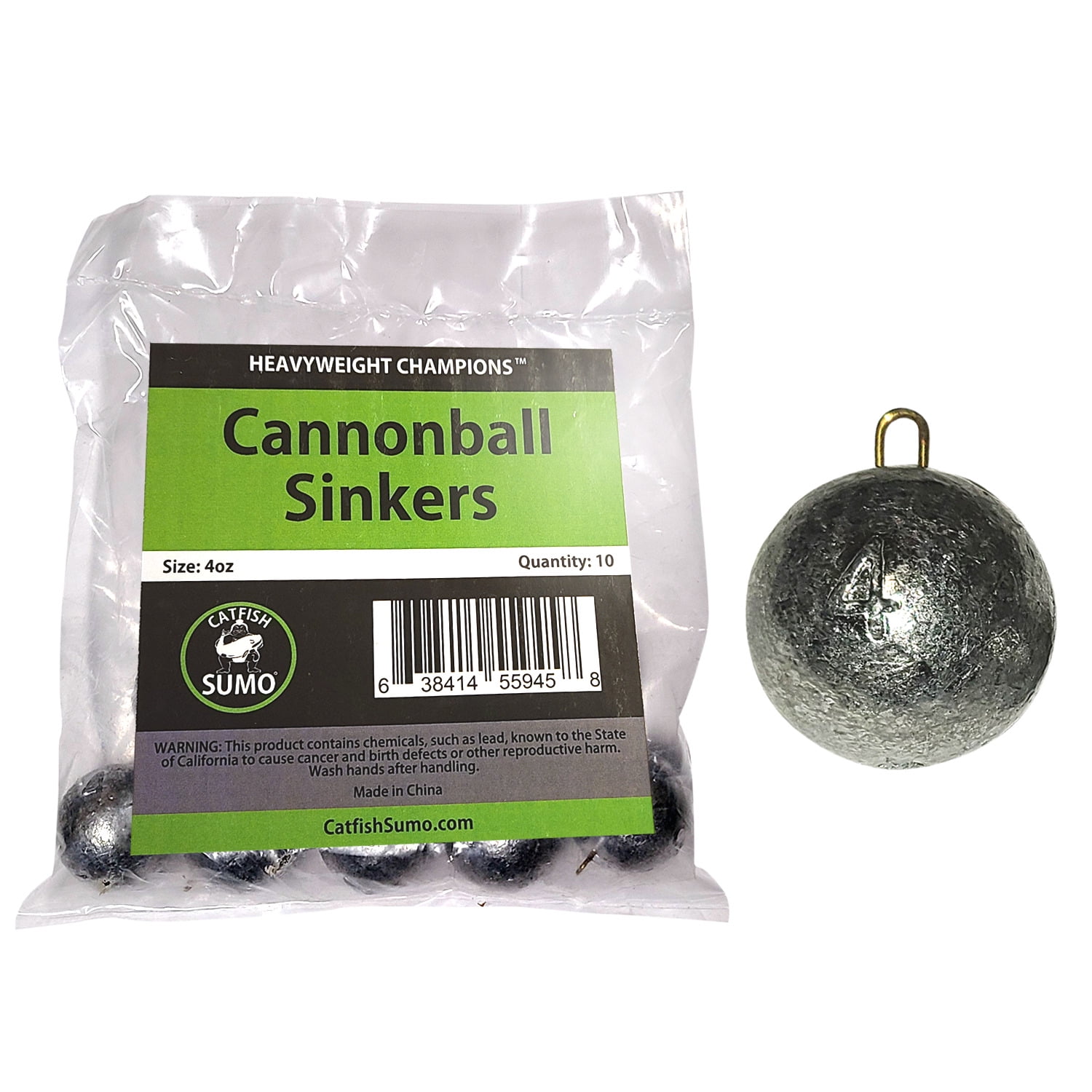 Cannonball Sinkers for Catfishing - Walmart.com