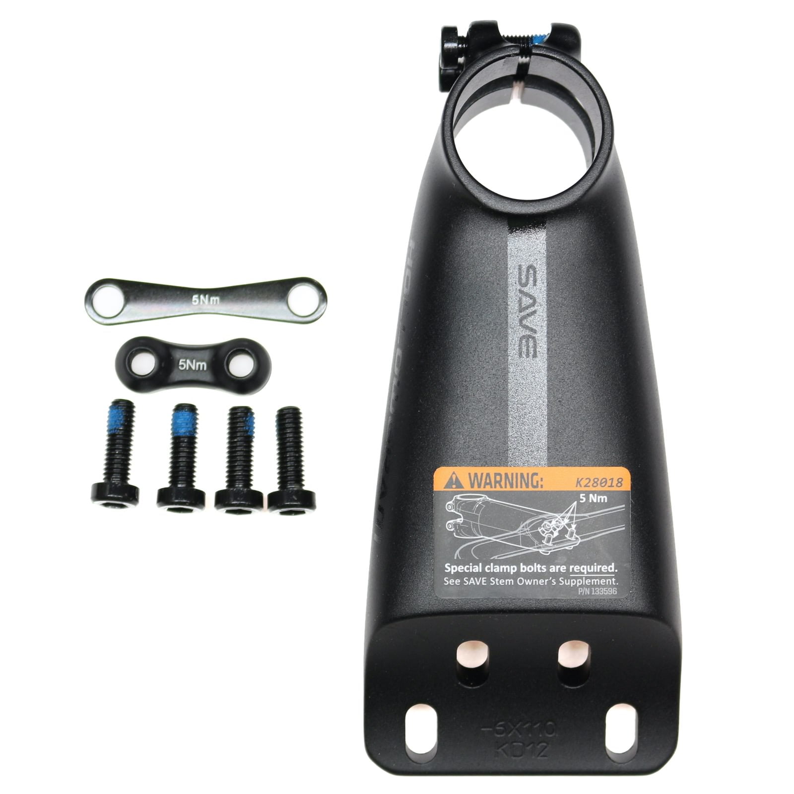 Cannondale HollowGram SAVE Stem for SystemBar -6 Deg 110mm CP2000U1011 ...