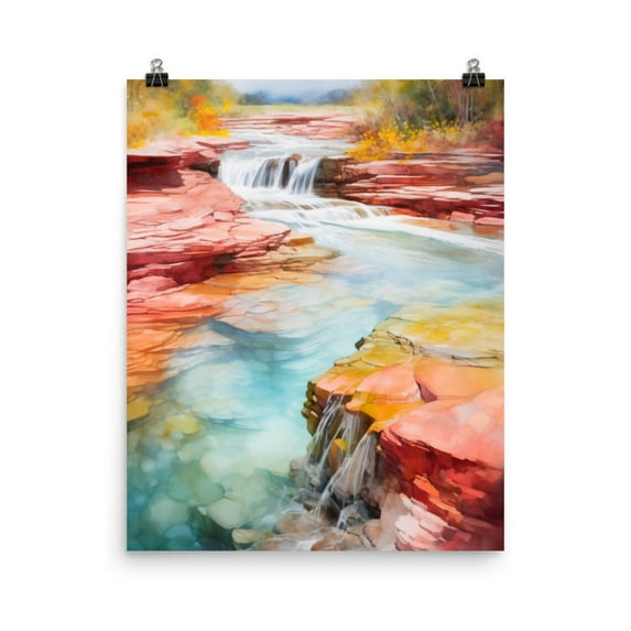 Cano Cristales Print, Colombia River Wall Art, South America Print ...