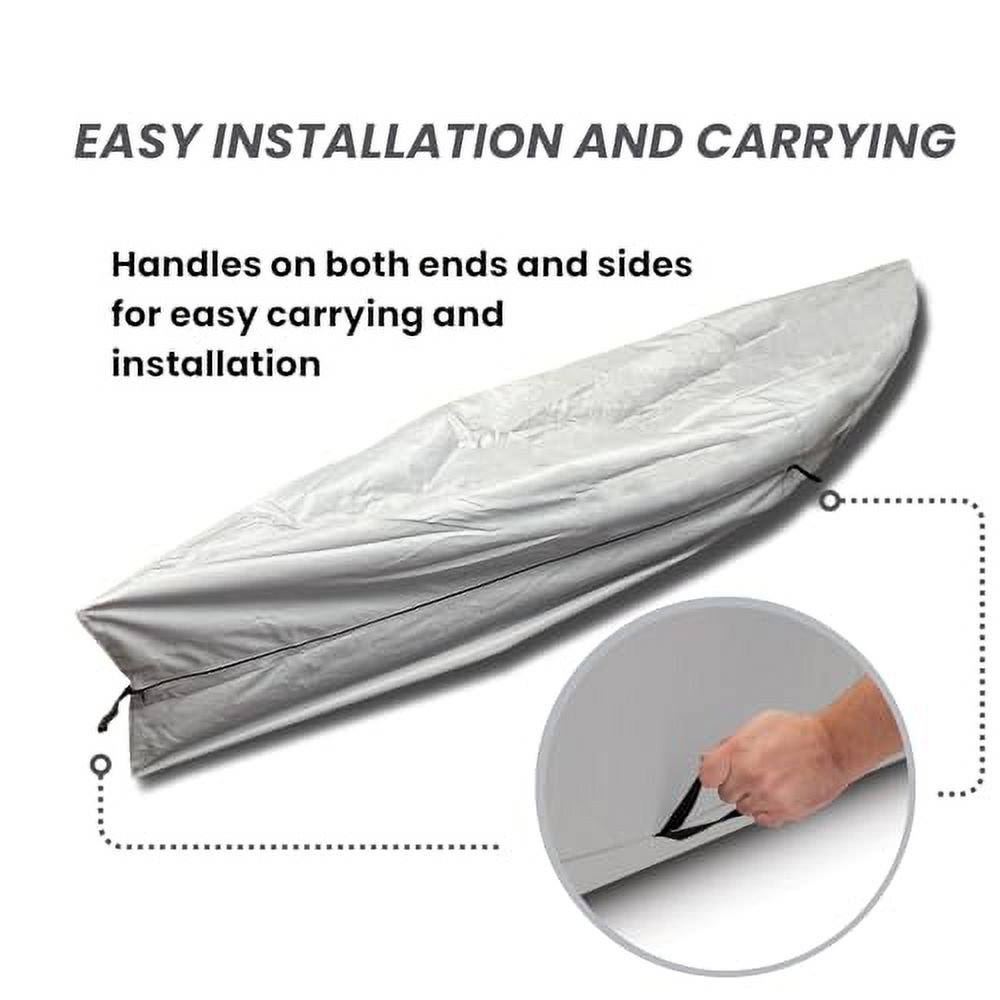 Canoe Cover Kayak Cover; Waterproof UV Resistant Marine Grade Polyester ...