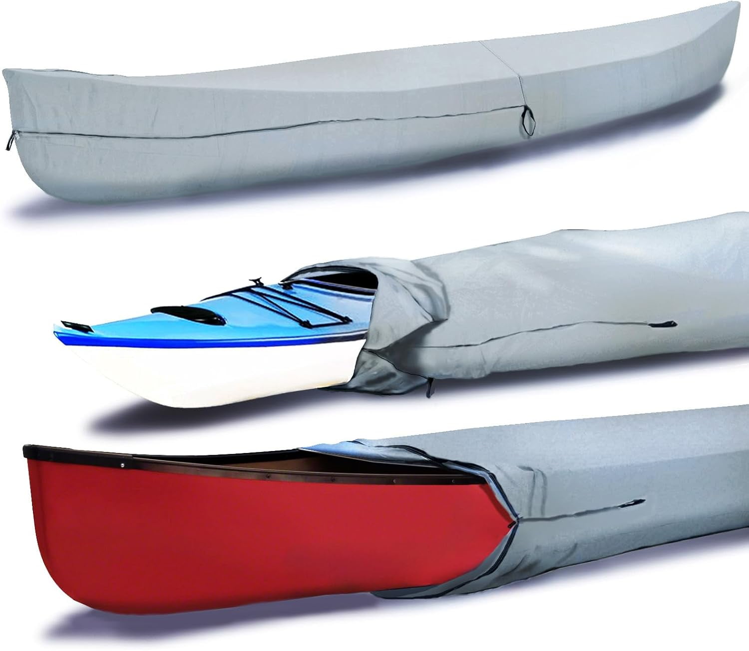 Canoe Cover Kayak Cover; Waterproof UV Resistant Marine Grade Polyester ...