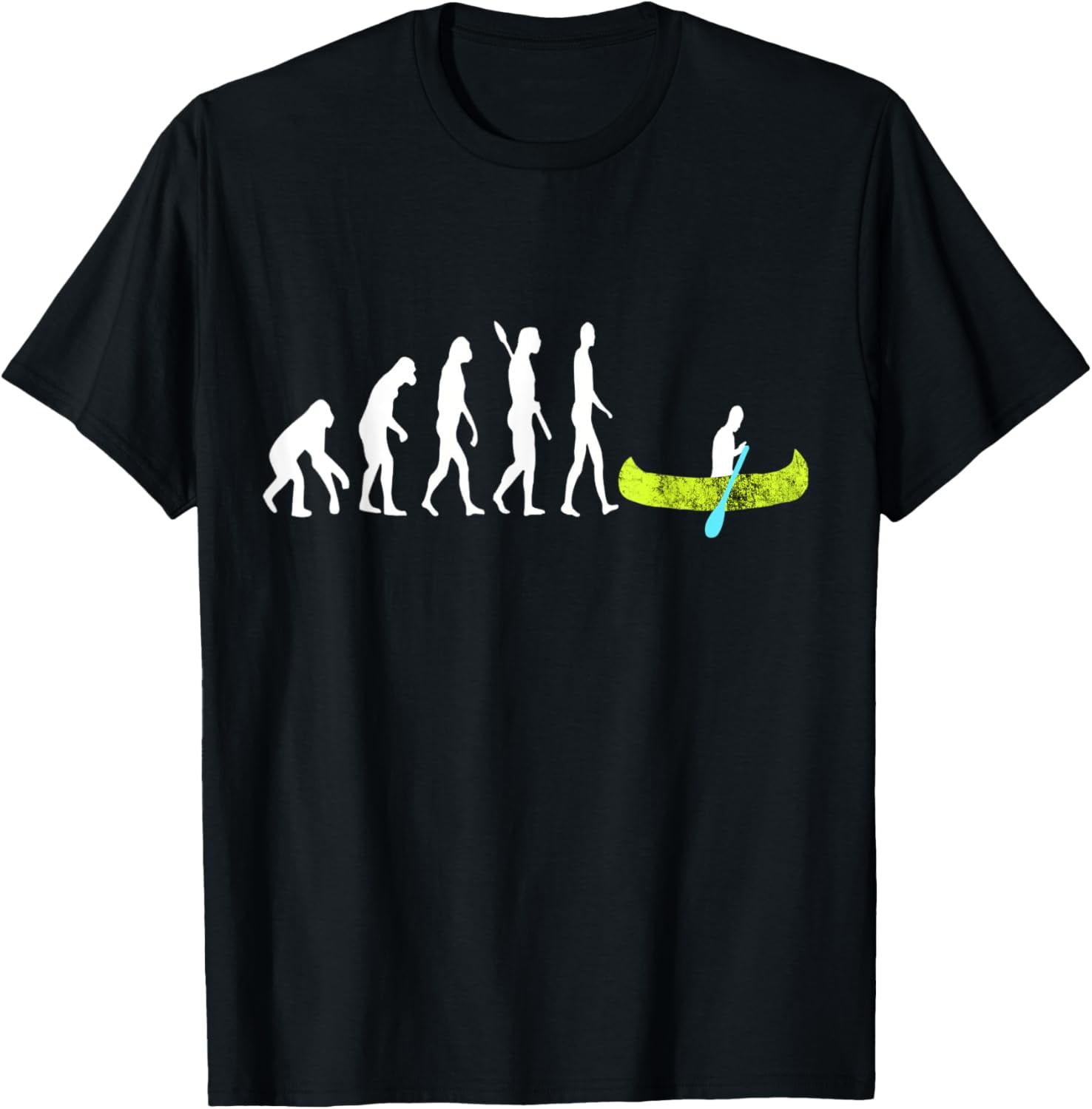 Canoe Evolution Kayak Paddle Kayaker Rafting Canoeing T-ShirtMen and ...