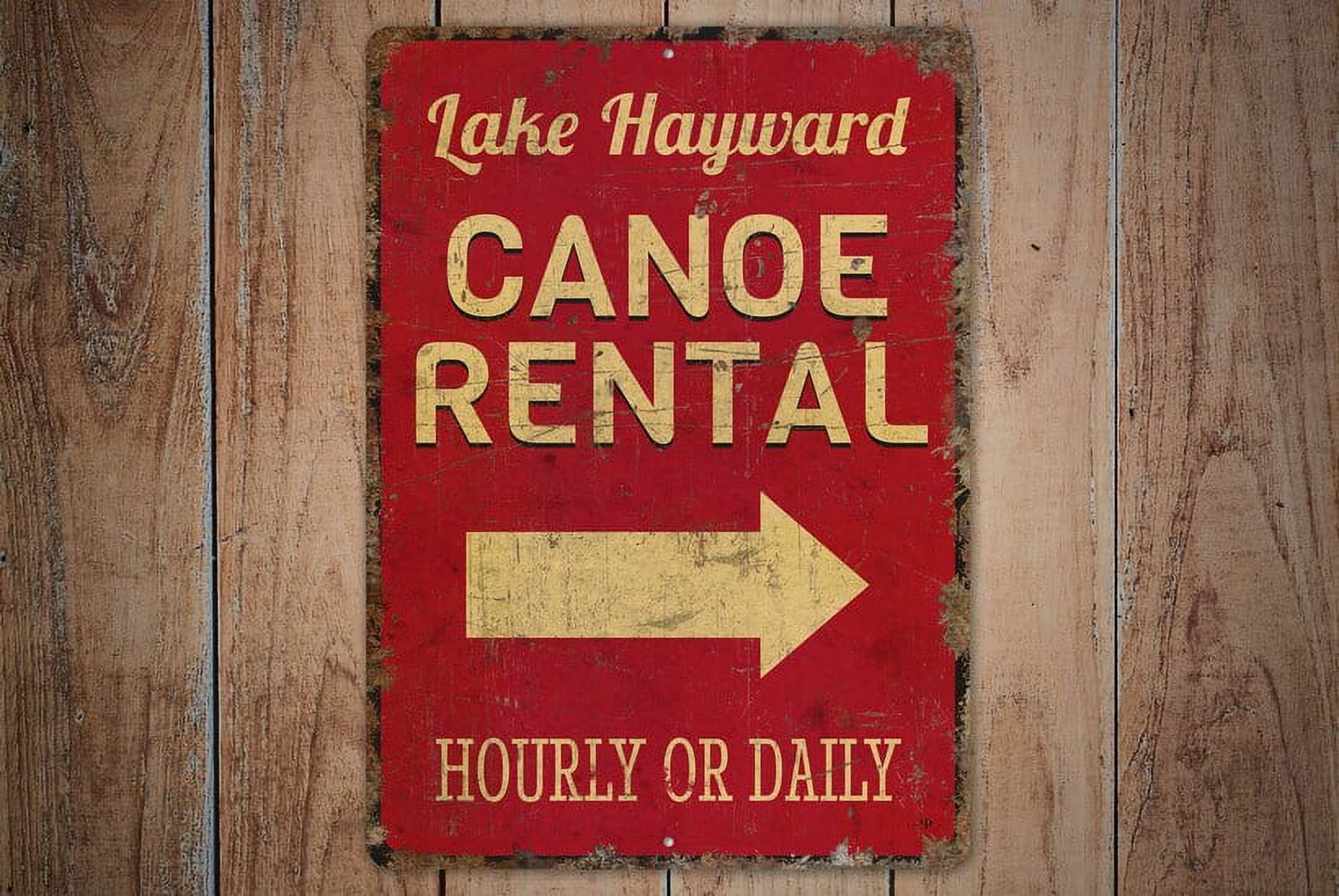 Canoe Rental Canoe Rental Sign Lake House Decor Canoe Rental Sign ...