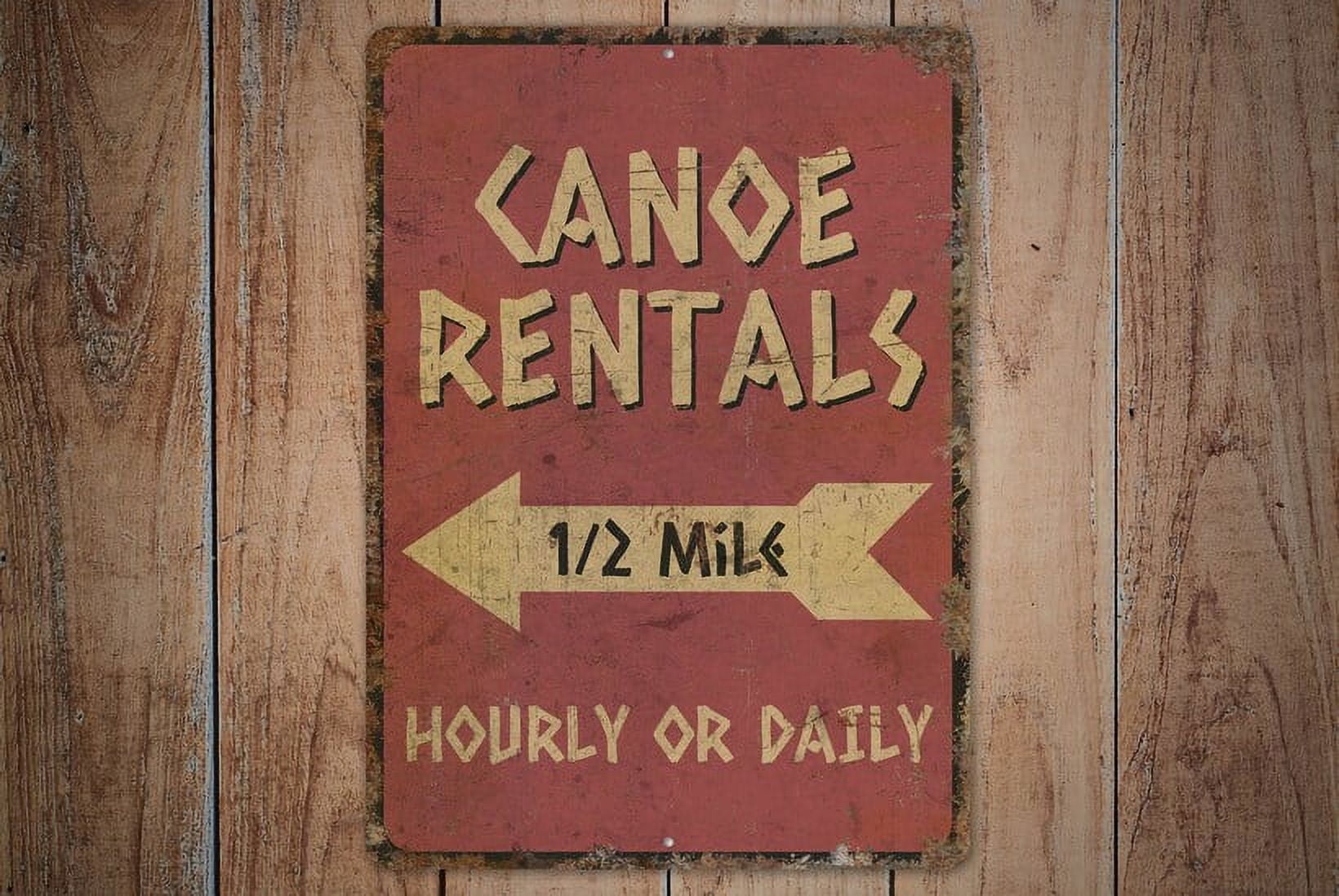 Canoe Rentals Sign Canoe Rentals Canoe Rentals Decor Lake House Sign ...