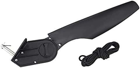 Canoe Rudder, Black Plastic Watercraft Rudder for Canoe Kayak Angling ...