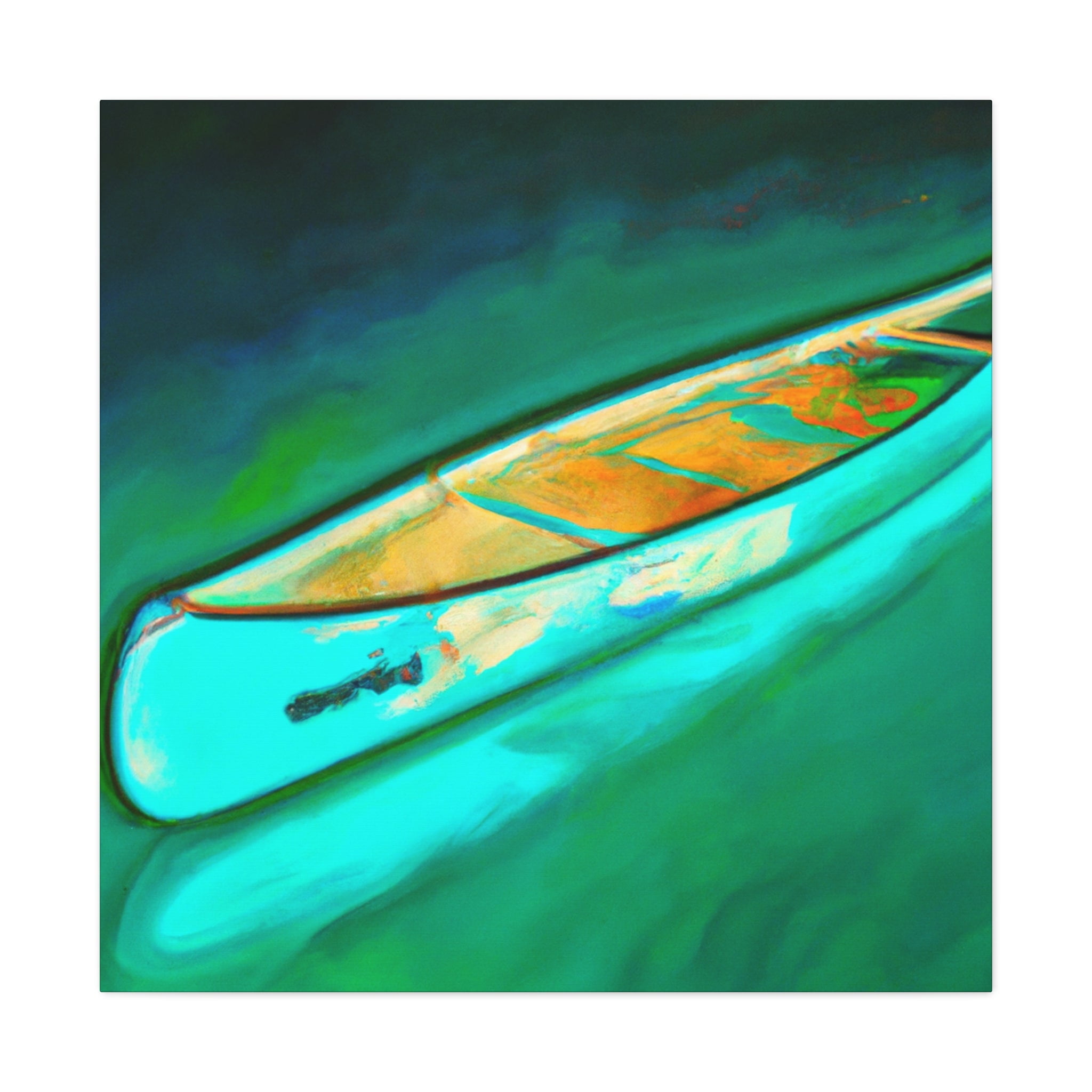 "Canoe in Starlight" - Canvas - Walmart.com
