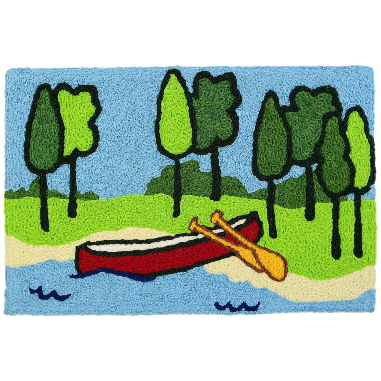 Canoeing Jellybean Accent Washable Rug 20" x 30" JB-KR018 - Walmart Business Supplies