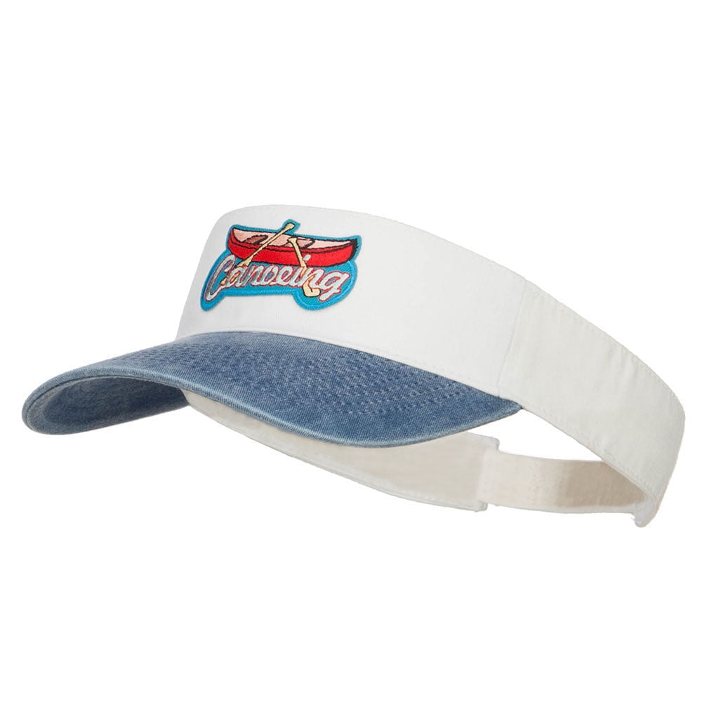 Canoeing Patched Washed Dyed Visor - Navy White OSFM - Walmart.com Canoeing Patched Washed Dyed Visor - Navy White OSFM - Walmart.com