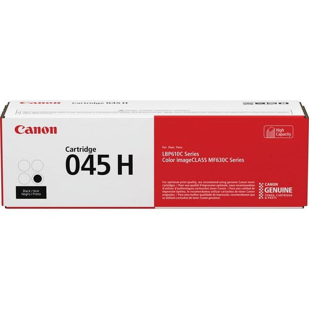 Canon 045H Original High Yield Laser Toner Cartridge - Black - 1 Each ...