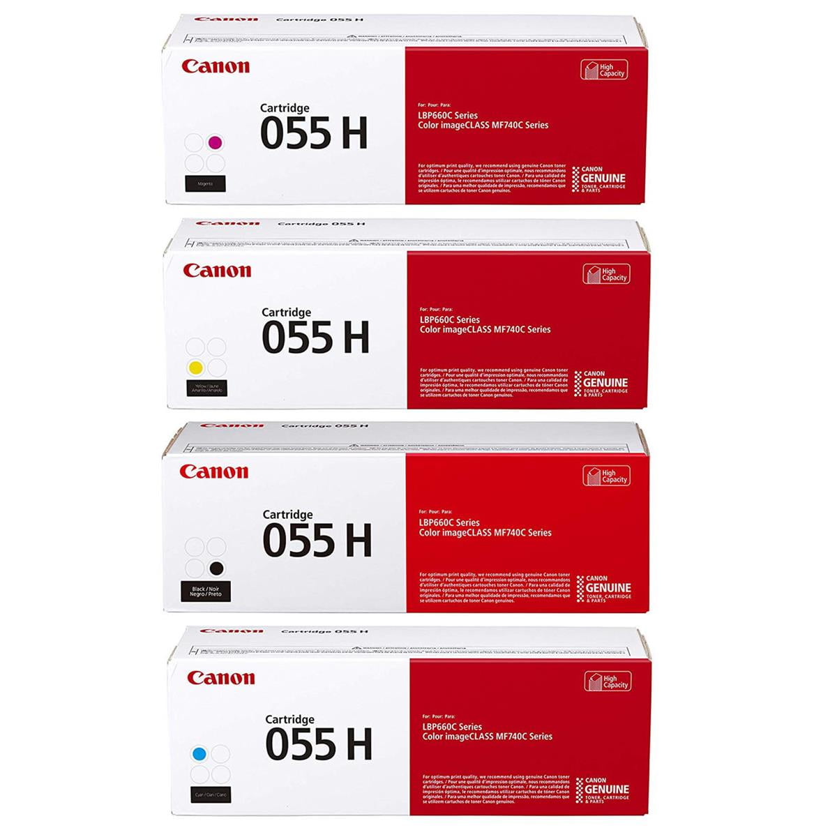 Canon High Capacity Toner Cartridge CRG 055 Set for MF745, 743, 741 ...