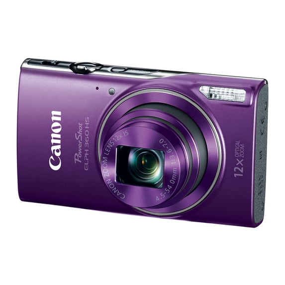 Canon PowerShot ELPH 360 HS Digital Camera (Purple) - Walmart.com